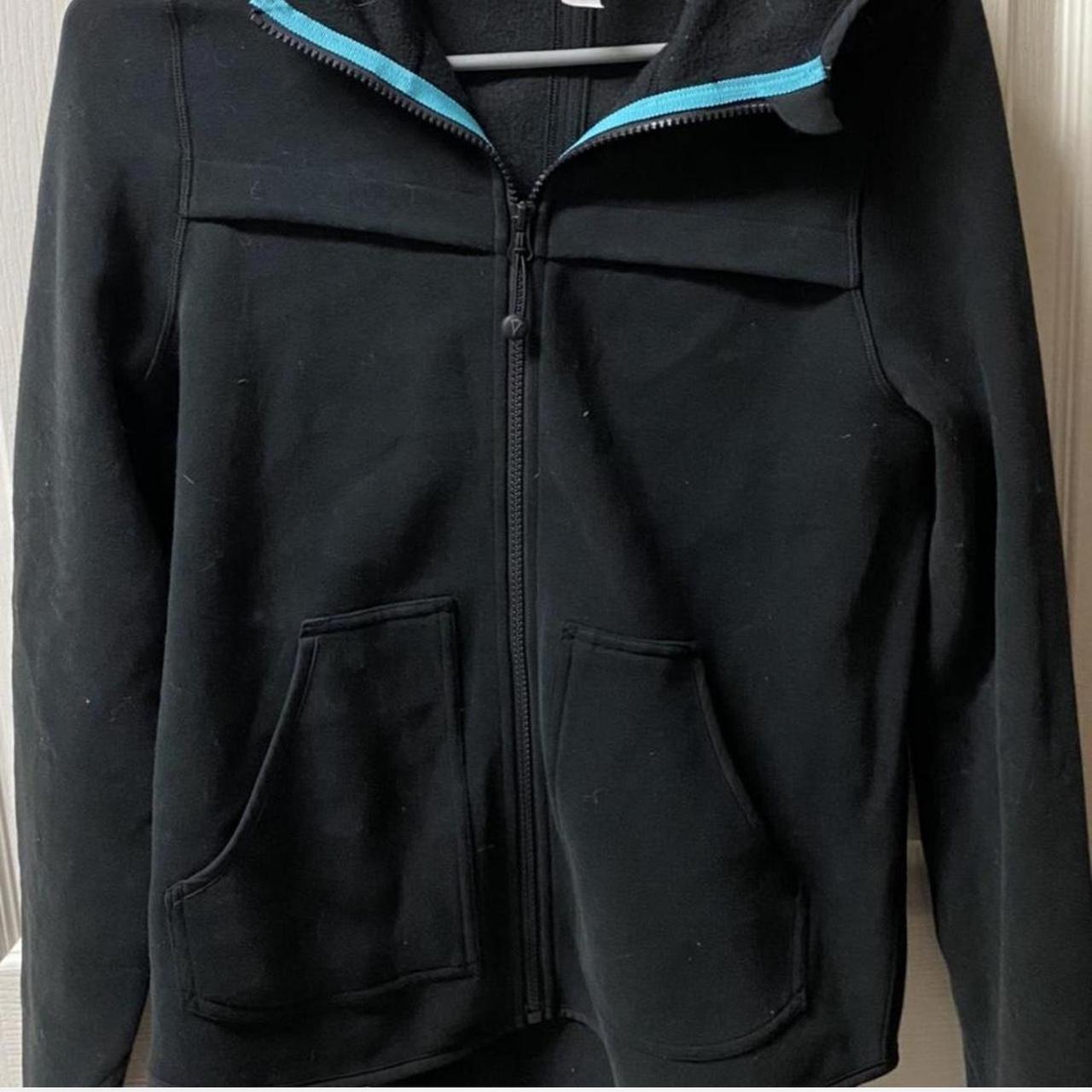 -Ivivva (kids lululemon) Black Jacket -Size Kids... - Depop