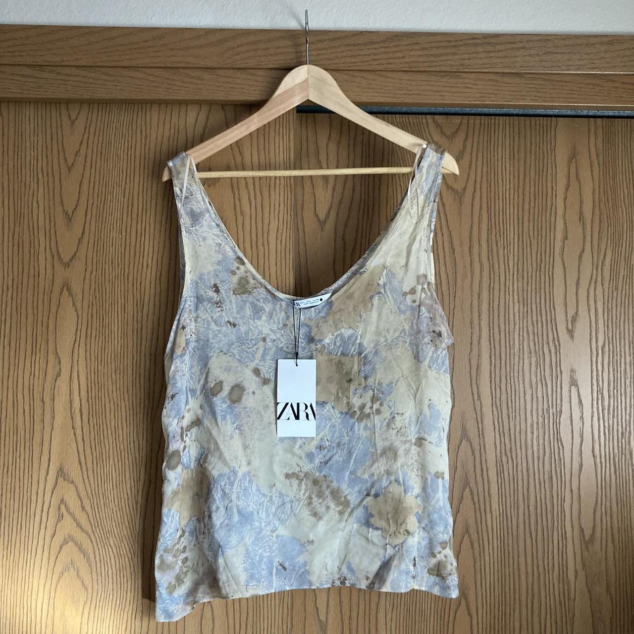 Tank Top - brand is Zara - colors are cream, baby... | Depop
