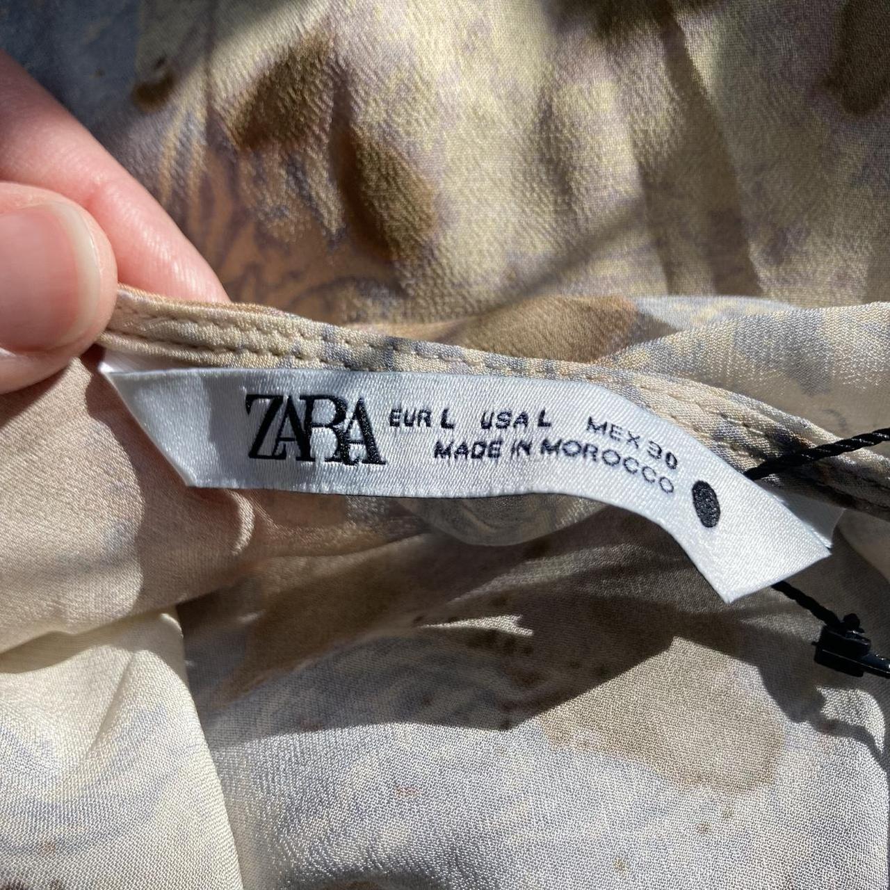 Tank Top - brand is Zara - colors are cream, baby... | Depop