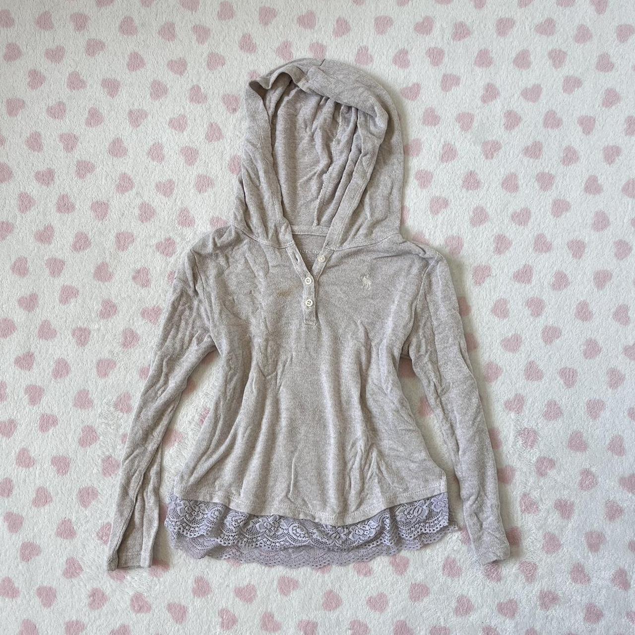 Cutie Abercrombie And Fitch Lace Hoodie Top