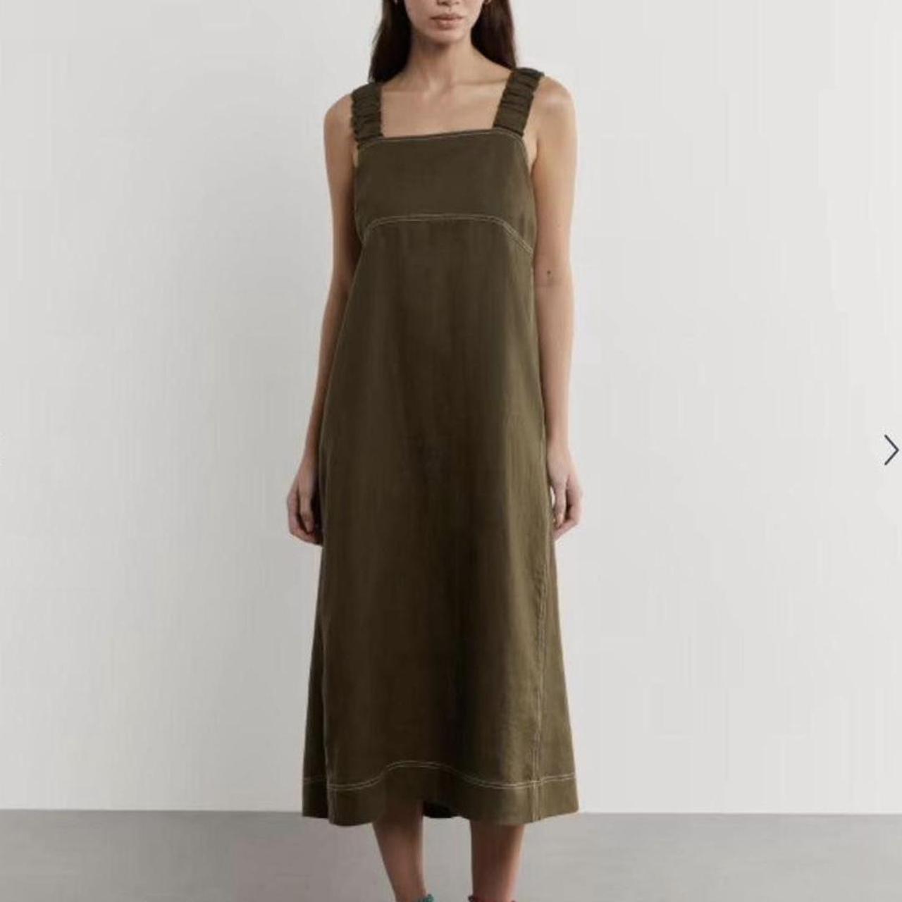 Jag linen midi dress Conditions: New (with tag... - Depop