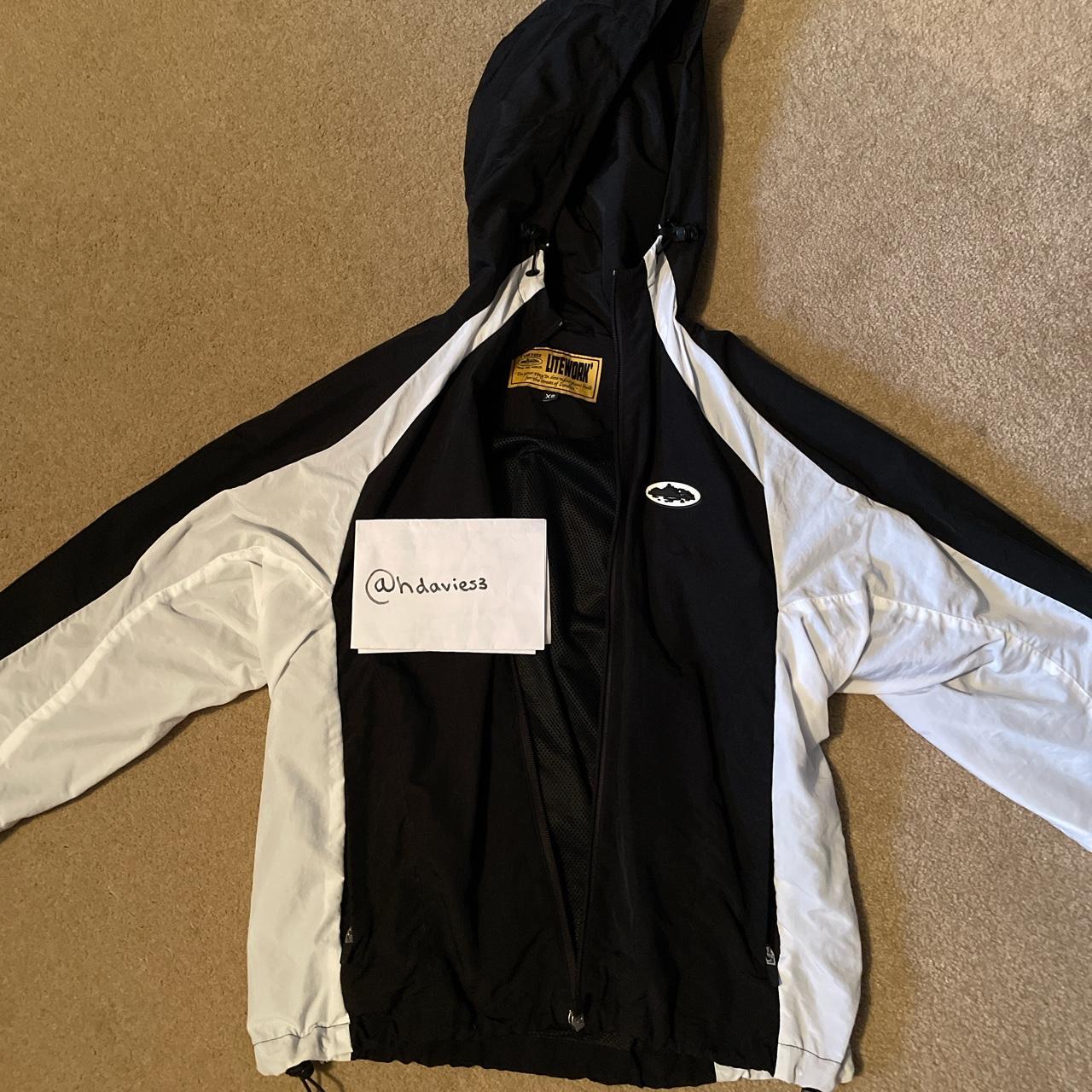 Corteiz spring jacket 🧥 Black and white Size... - Depop