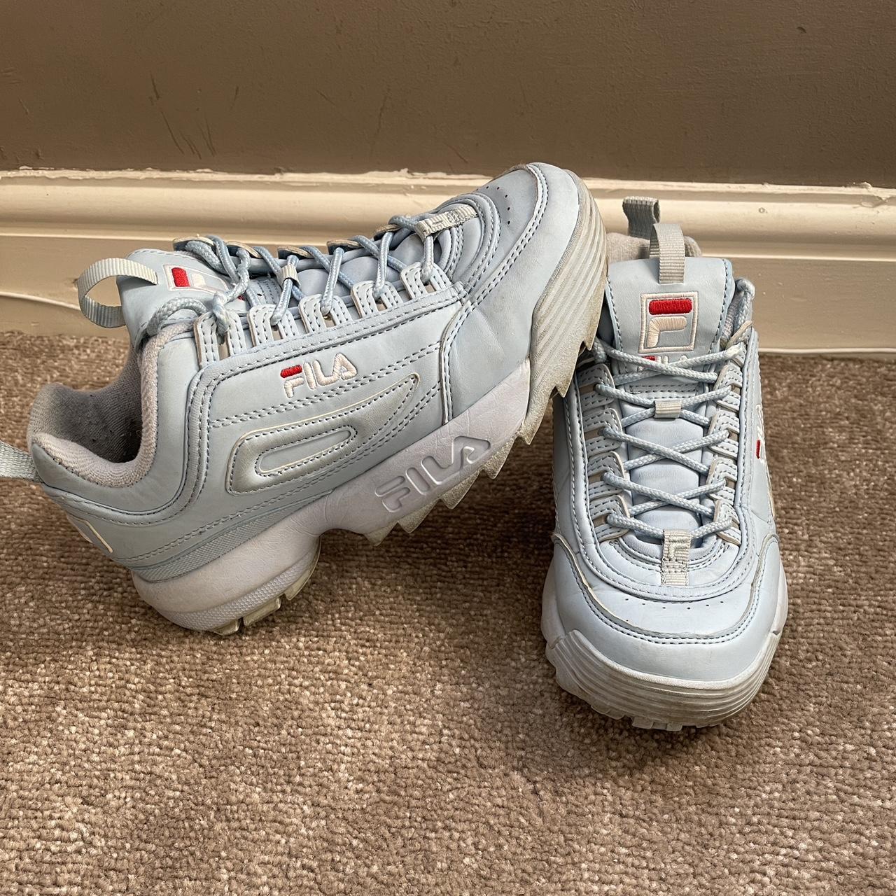 Fila Women's Blue Trainers | Depop