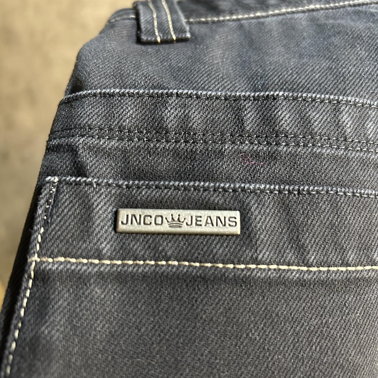 JNCO Y2K rare vintage flame skull baggy skater jeans... - Depop