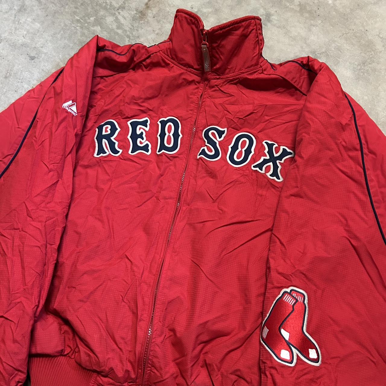 2000s MLB Boston Red Sox bomber jacket Size... - Depop