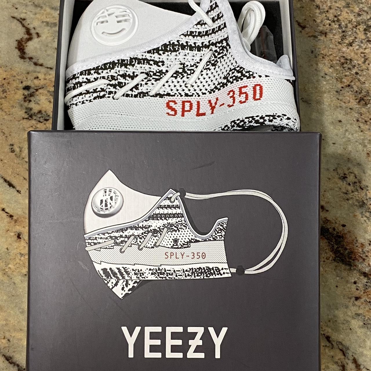 Yeezy 350 Zebra Face Mask BRAND NEW NEVER USED Made... - Depop