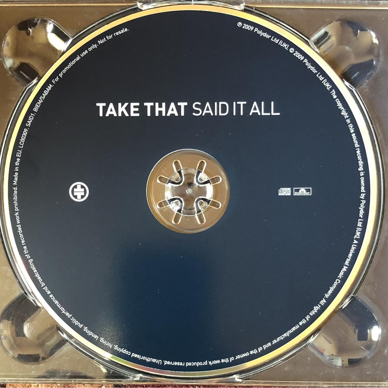 Take That - Said It All - PROMO CD Single. Rare 1... - Depop