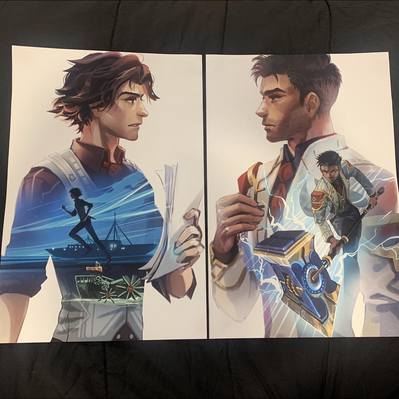 Viktor and Jayce Arcane 🩵⚒️ Matching Posters -... - Depop