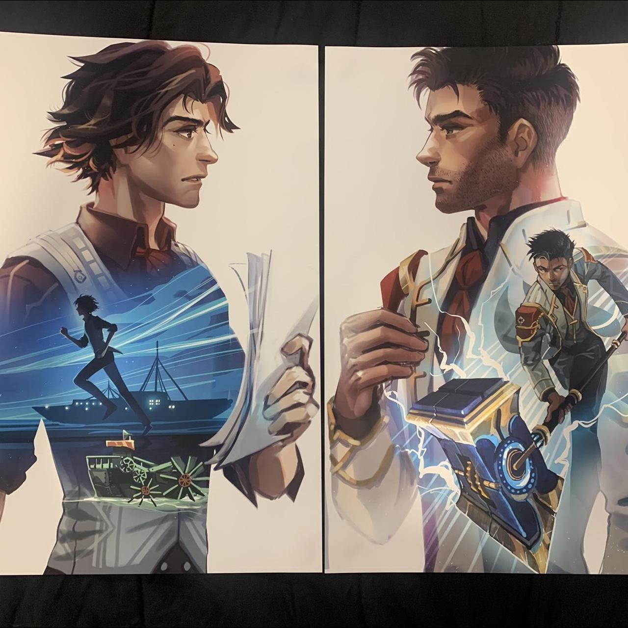 Viktor and Jayce Arcane 🩵⚒️ Matching Posters -... - Depop