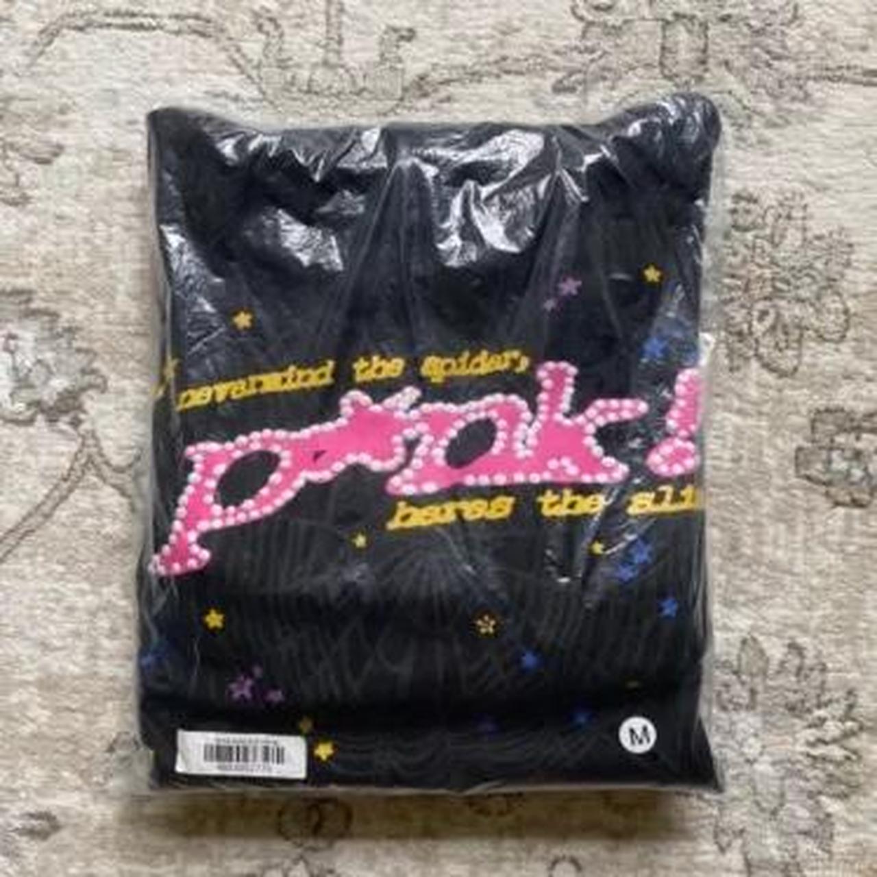 Black and pink spider web hoodie #hoodie black,... | Depop