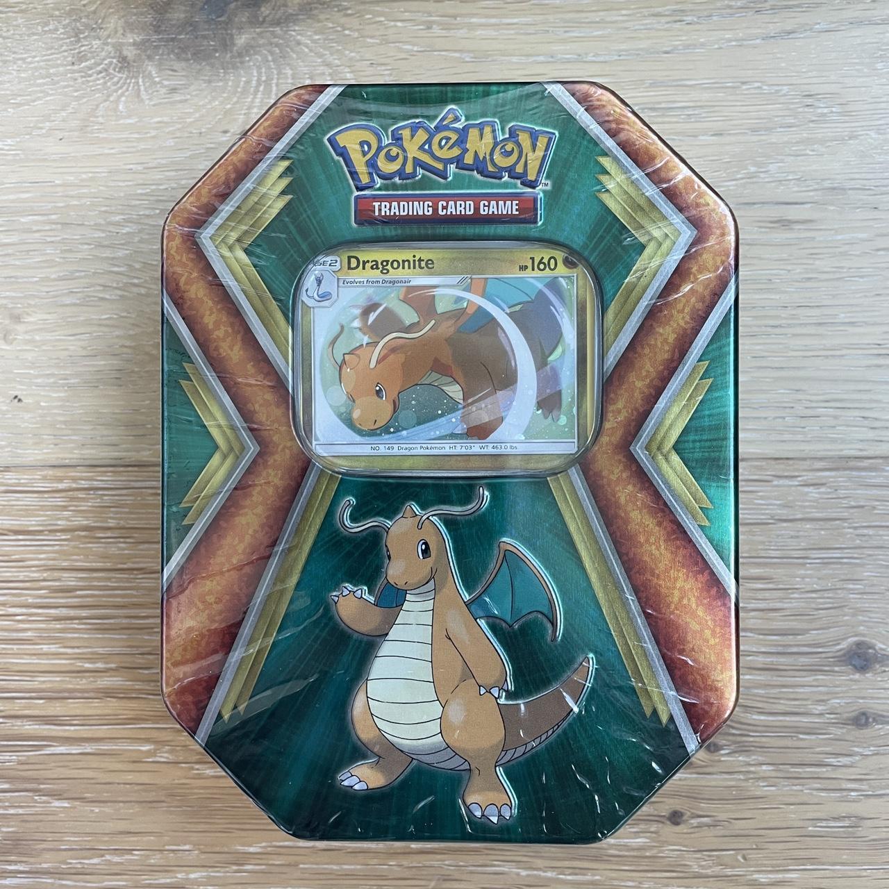 Dragonite Tin Pokemon Cards 3 tins #pokemontcg... | Depop