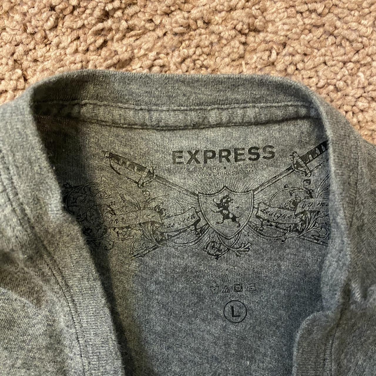 Express Men's Grey T-shirt | Depop