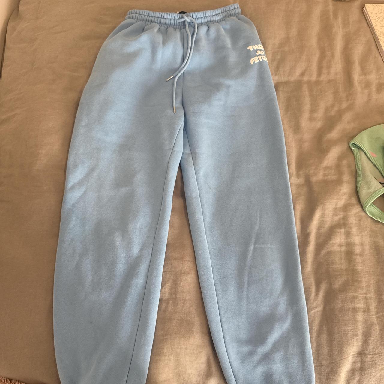 That’s so fetch blue track pants Size s Few tiny... | Depop