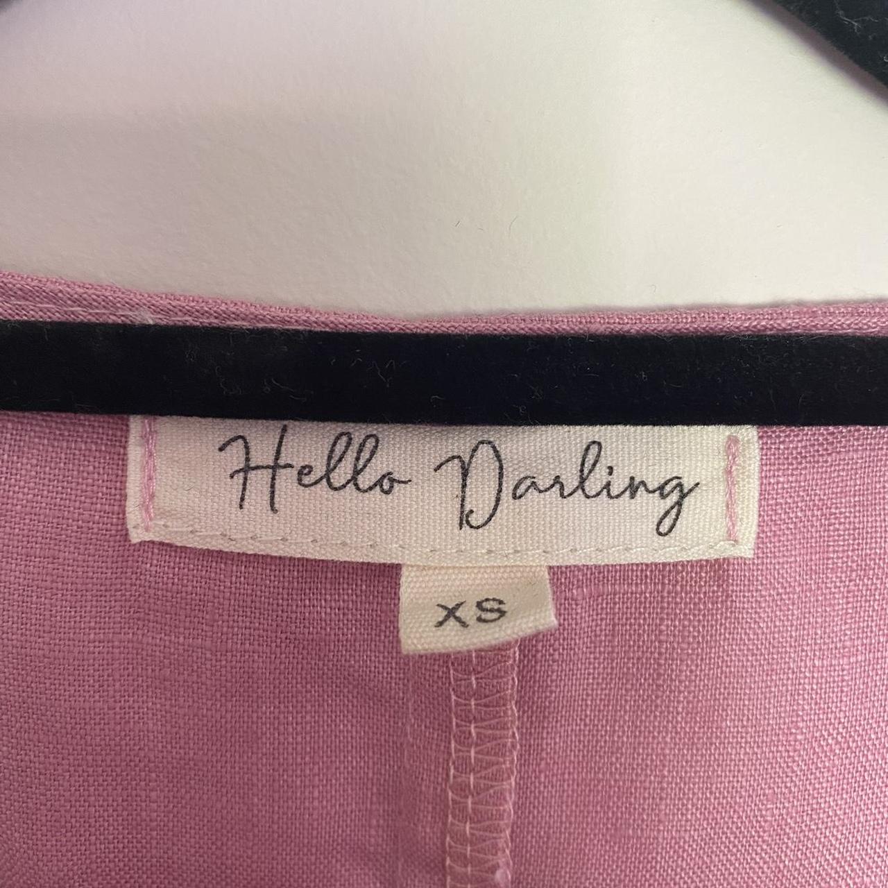Hello Darling brand pink dress. Beautiful linen... - Depop