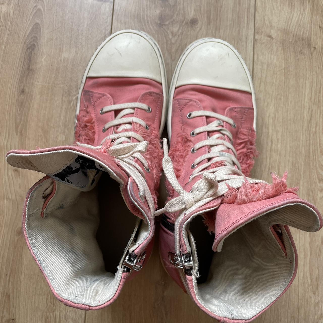 Pink Rick Owens Ramones Size 42EU The pictures were... - Depop