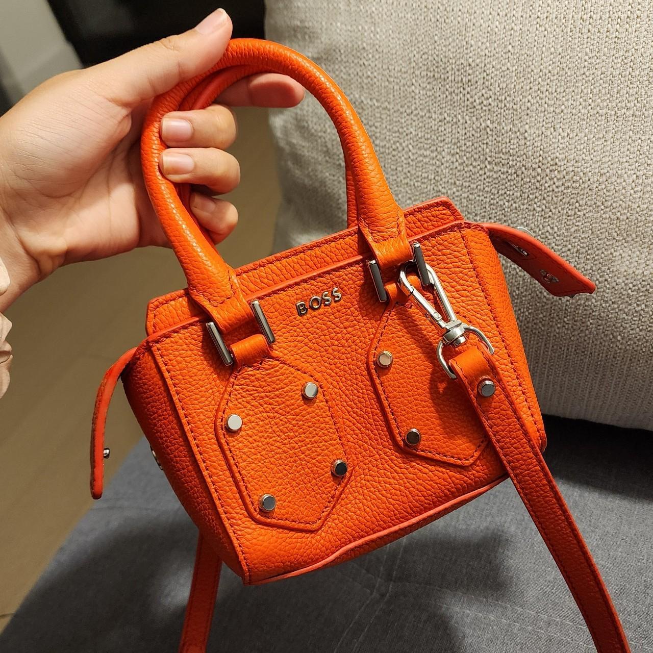 Boss mini red leather purse It comes with an... - Depop