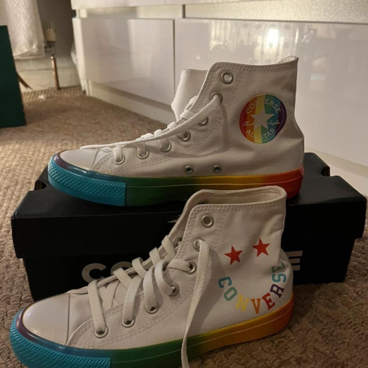 Converse Chuck Taylor All Star Hi Rainbow trainers | Depop