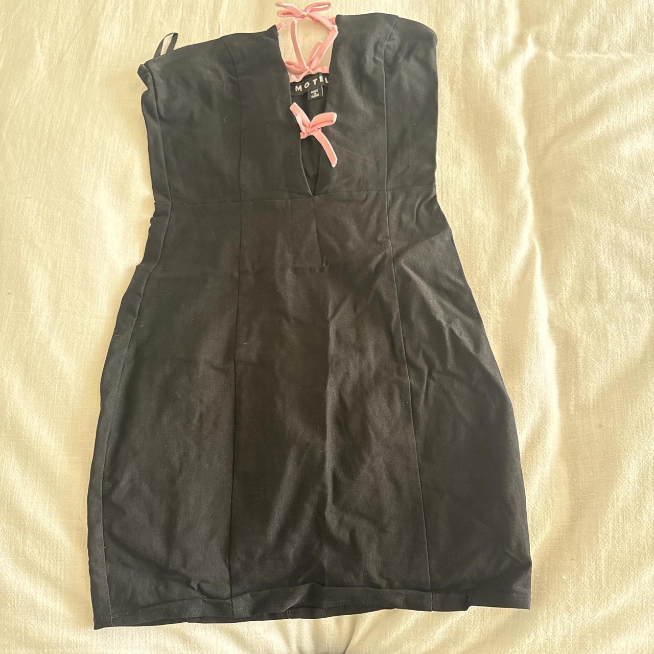Motel rocks strapless black mini dress The cutest... | Depop