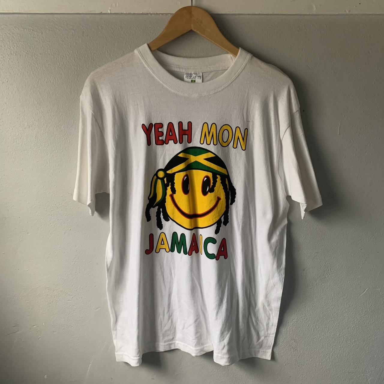 Vintage Jamaica “yeah mom Jamaica” comical... - Depop