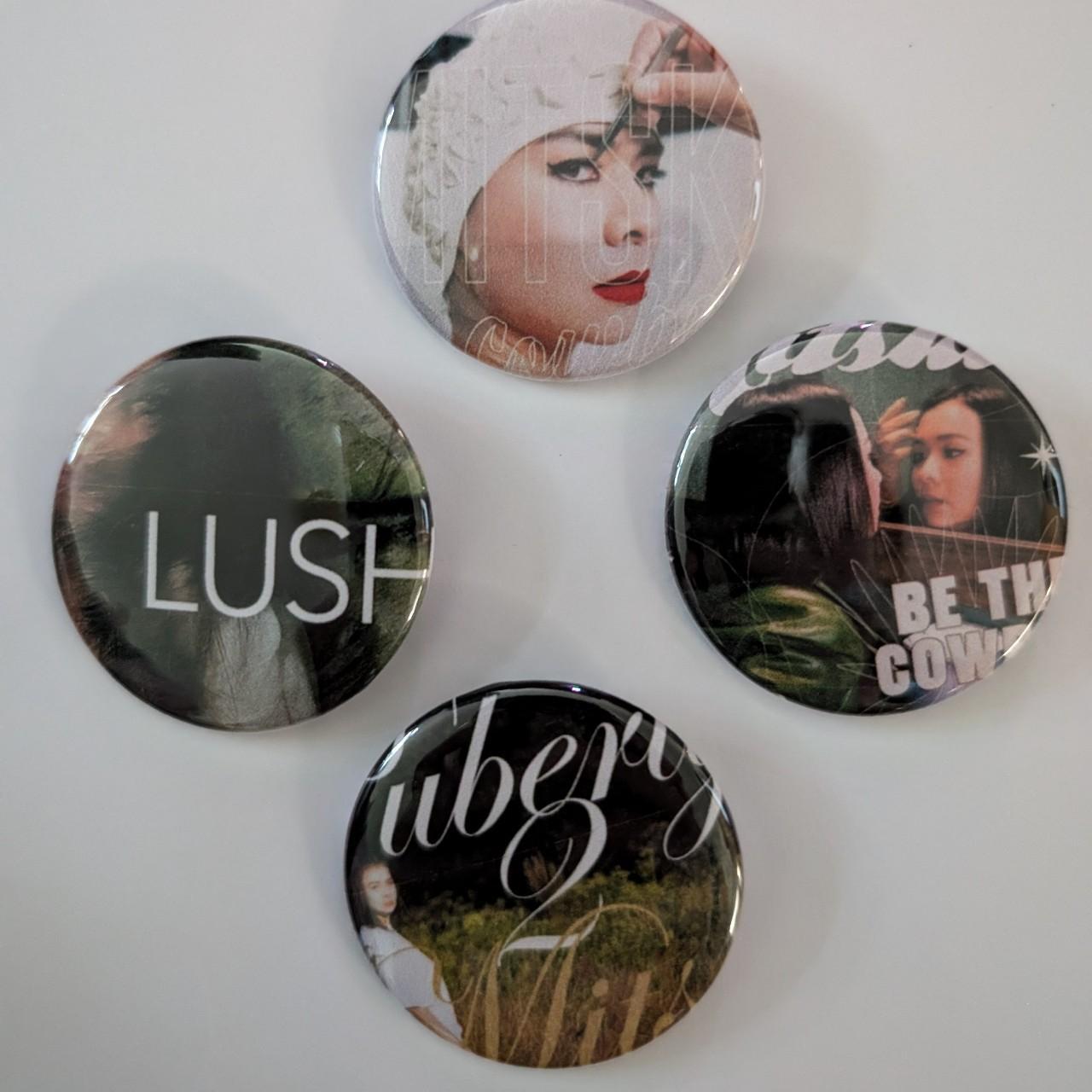 Mitski albums button pin set of 4 44mm pin #mitski... - Depop