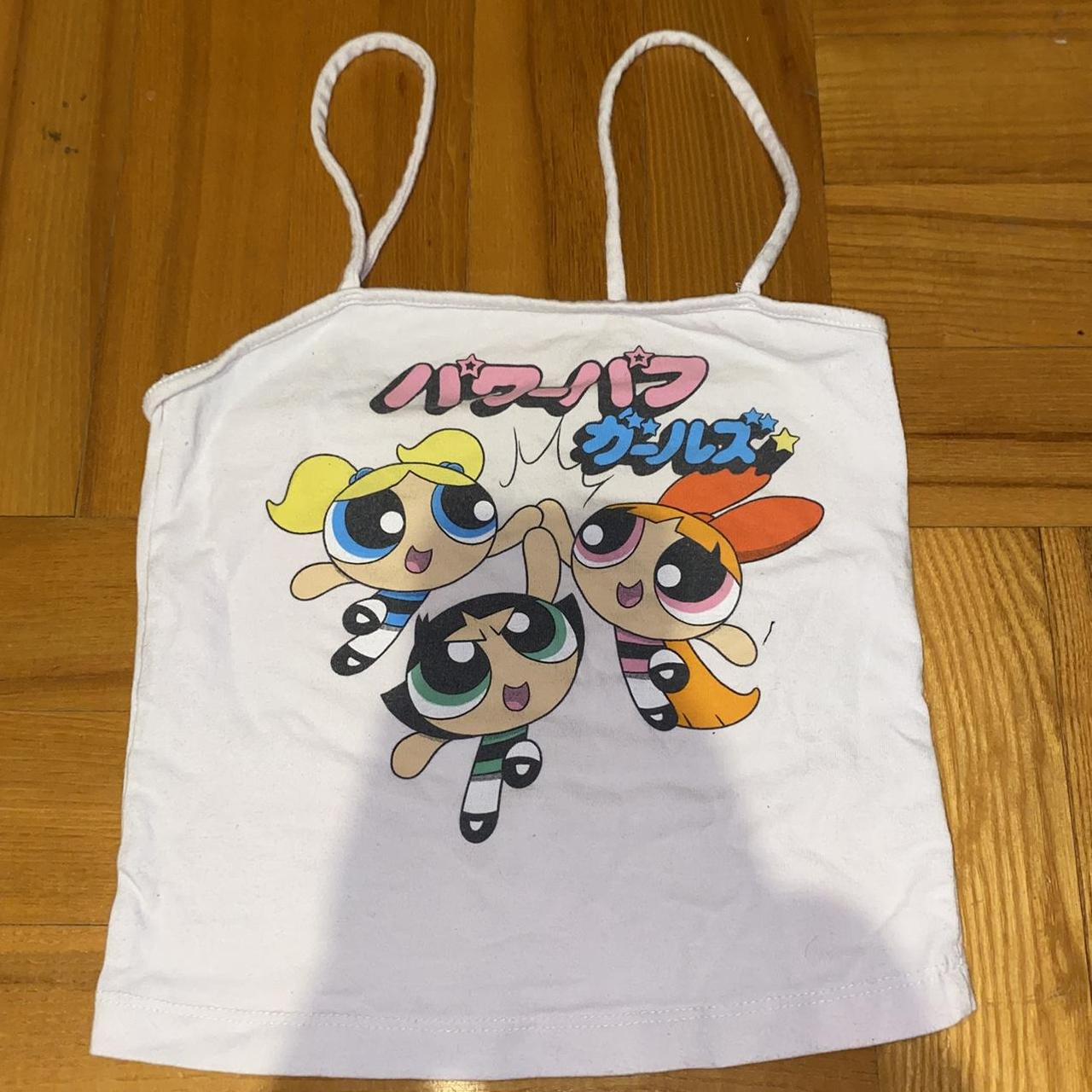 Power puff girls Graphic tee cropped singlet Has... - Depop