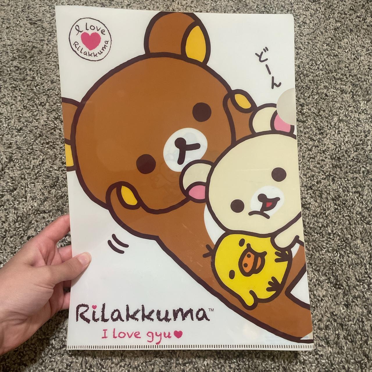 KAWAII adorable Rilakkuma bear folders for work or... - Depop