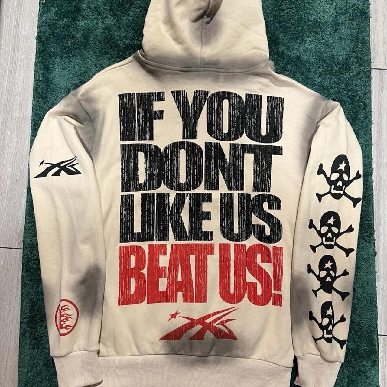 Hellstar "If you don't like us beat us" hoodie #skater | Depop