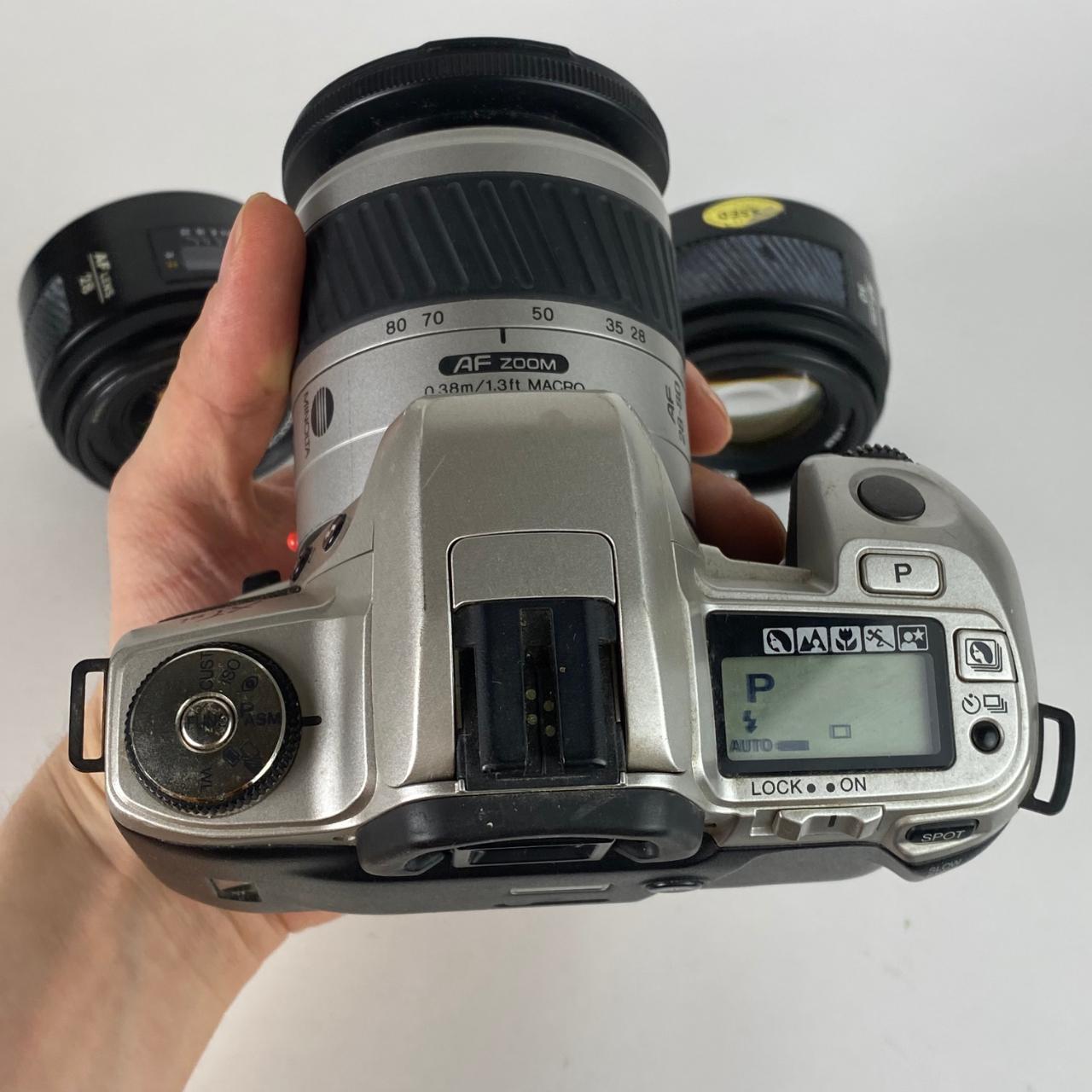 Minolta XTsi Maxxum 35MM SLR Film Camera Kit W... - Depop