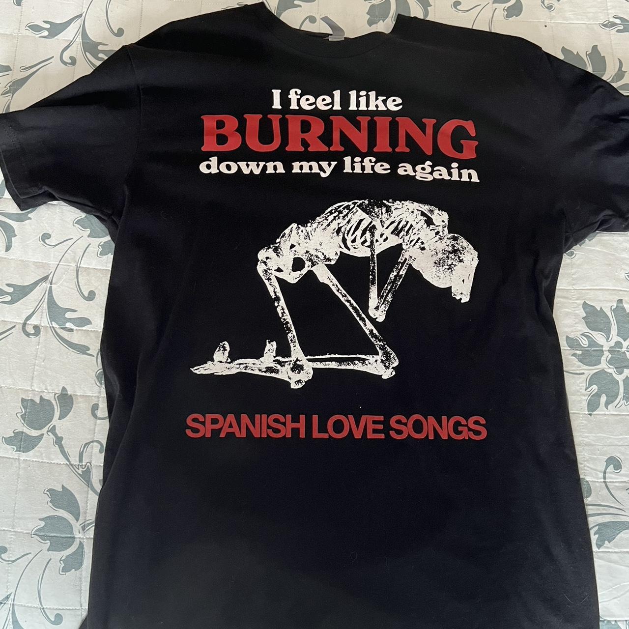 Spanish love songs tour shirt from their tour with... - Depop