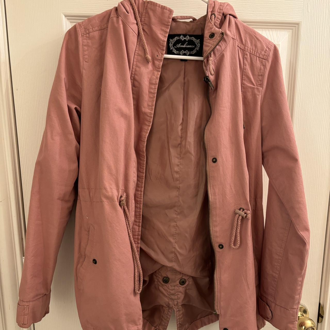 pink utility jacket - Depop