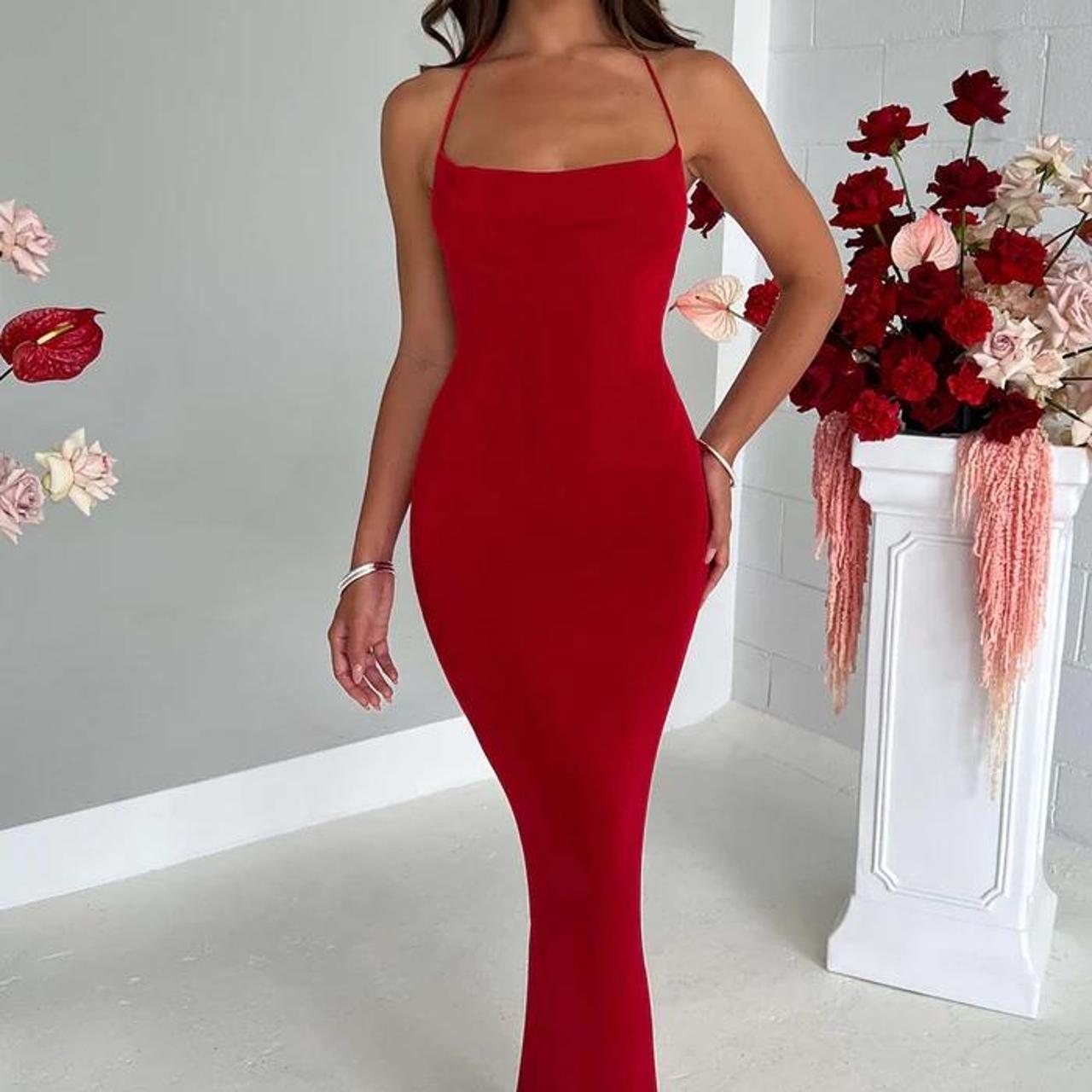 baby boo TALISA MAXI DRESS - RED Was supposed to be... - Depop