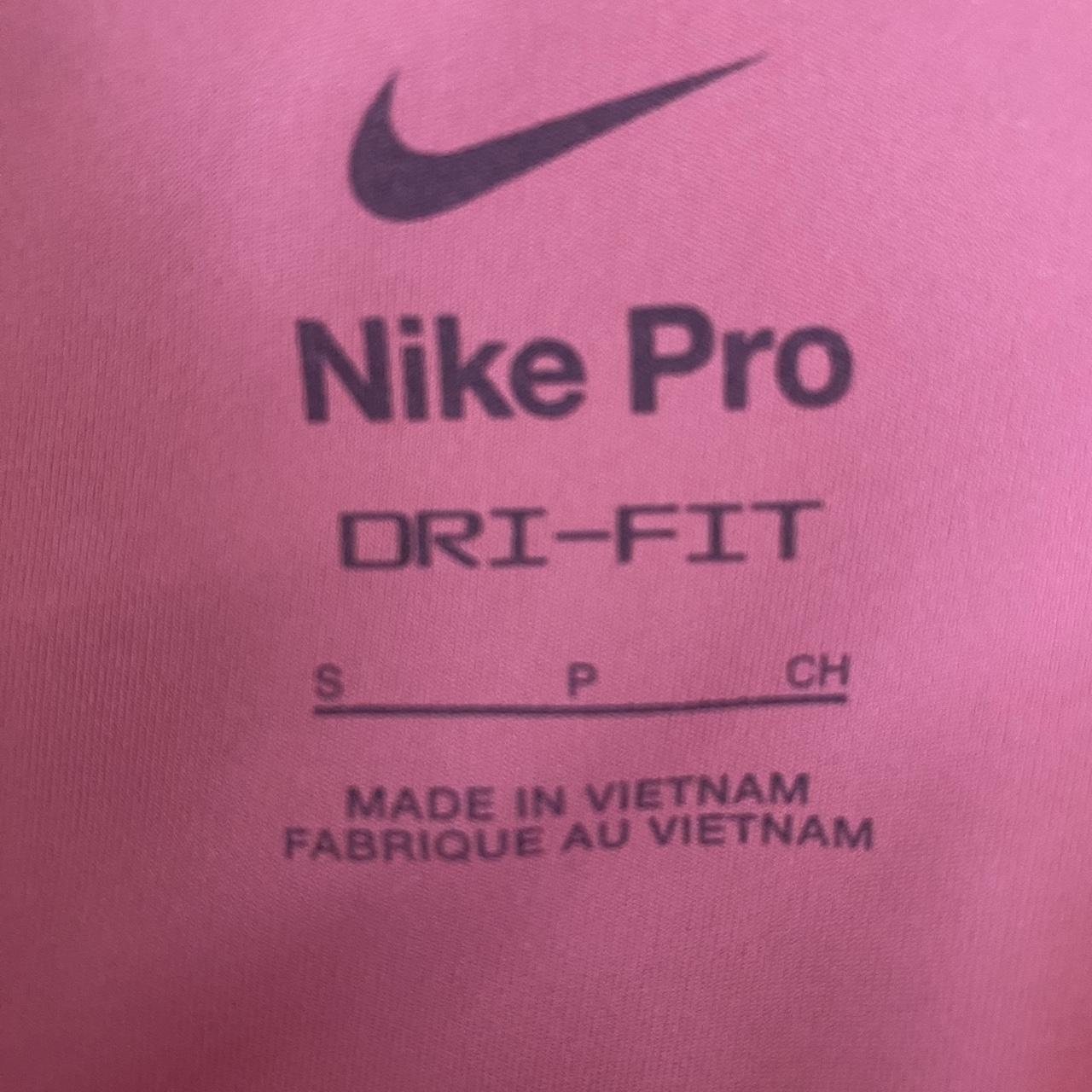 Pink Nike Pro Shorts activewear, sports, bike... - Depop