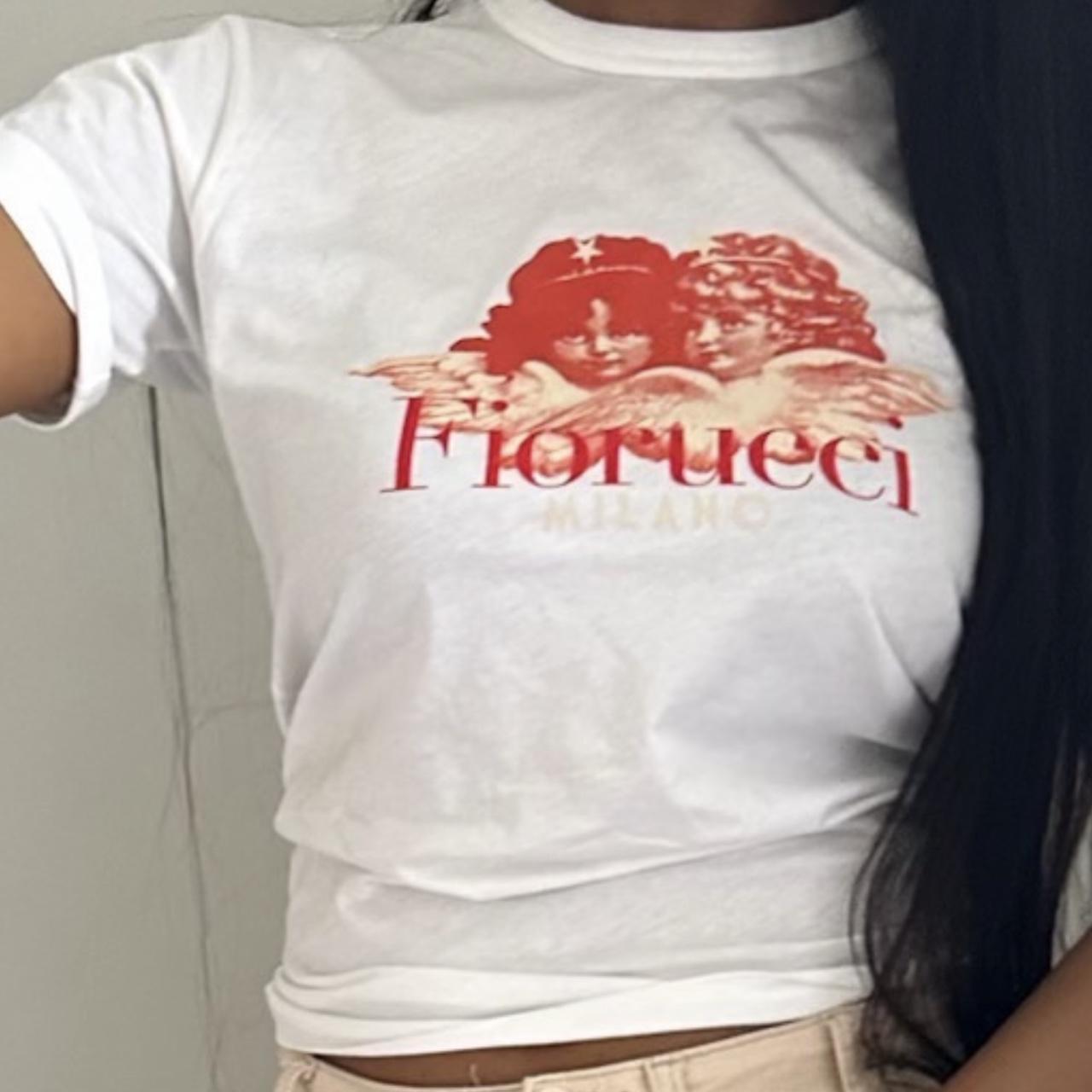 Fiorucci tee worn once - Depop