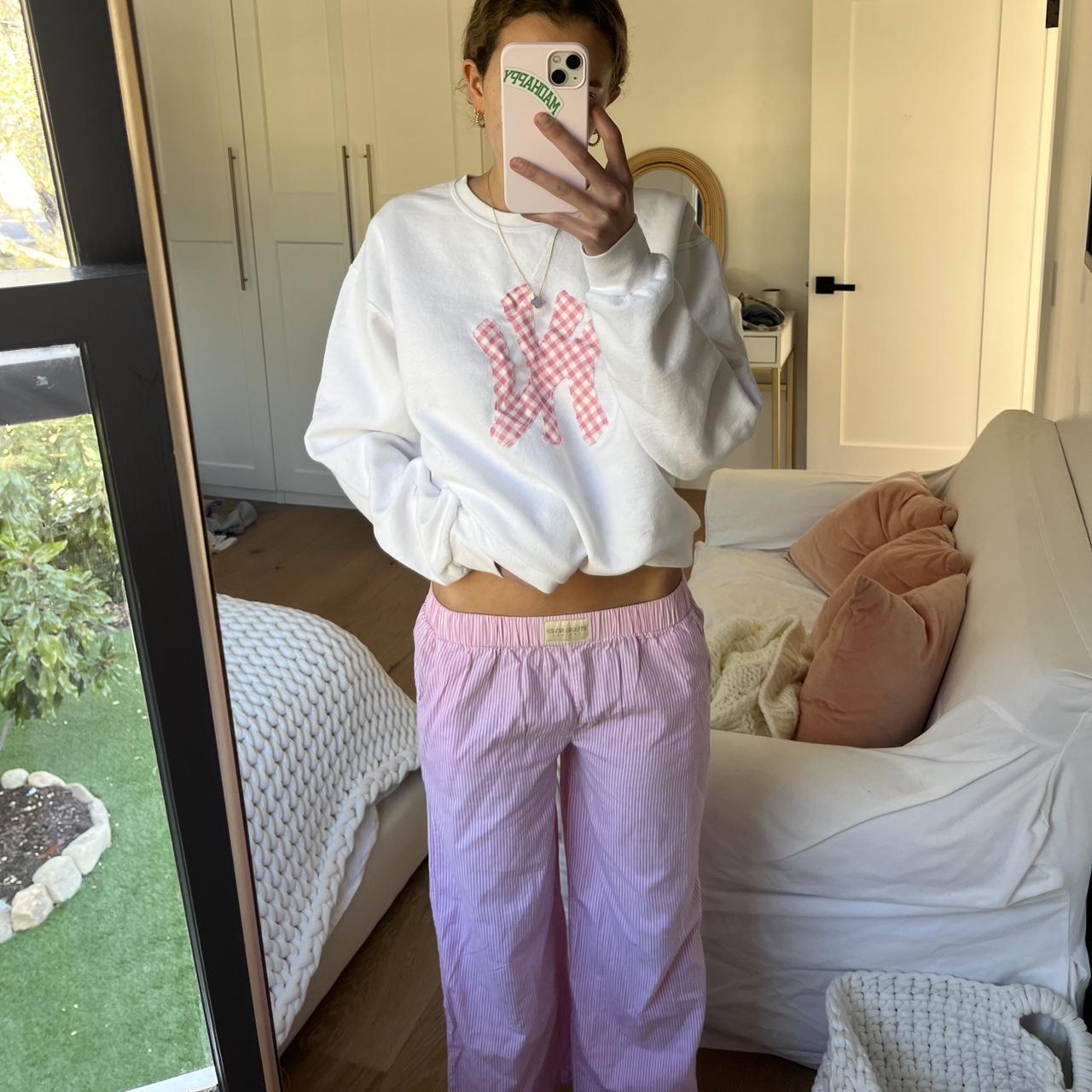 The cutest studio seven design striped pink trousers... | Depop