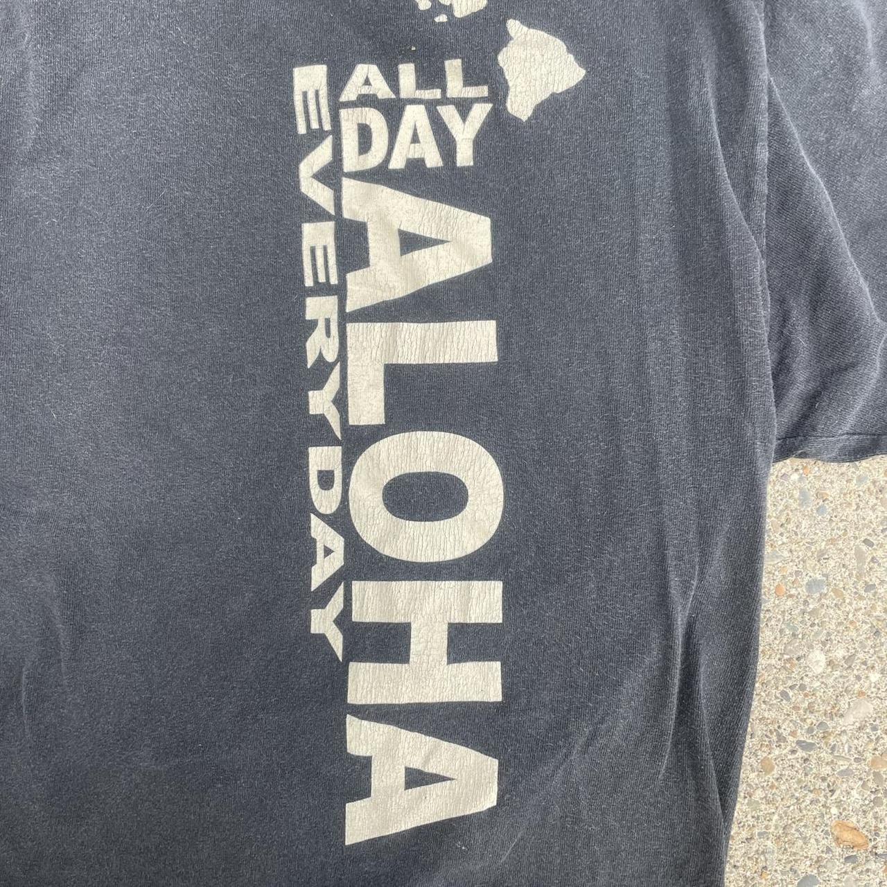 Black Aloha Everyday long sleeve shirt with white... | Depop