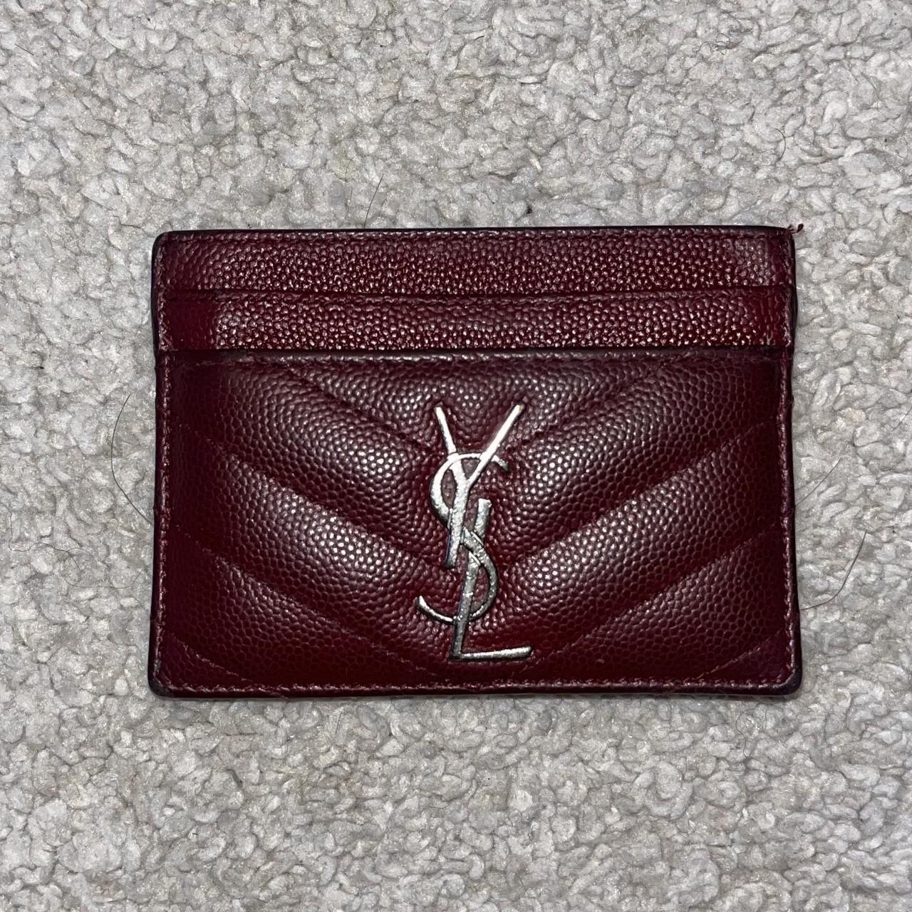 YSL Saint Laurent - Monogram Plaque Cardholder RRP... - Depop