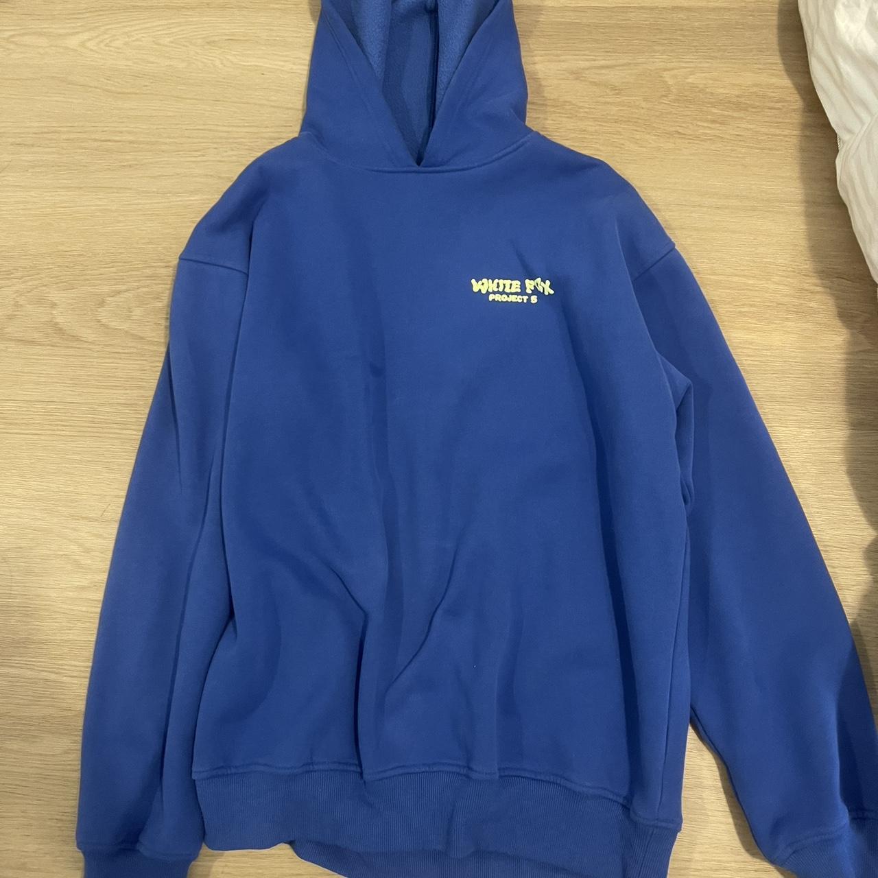 Blue White Fox Project 5 Hoodie comfy and cozy... - Depop