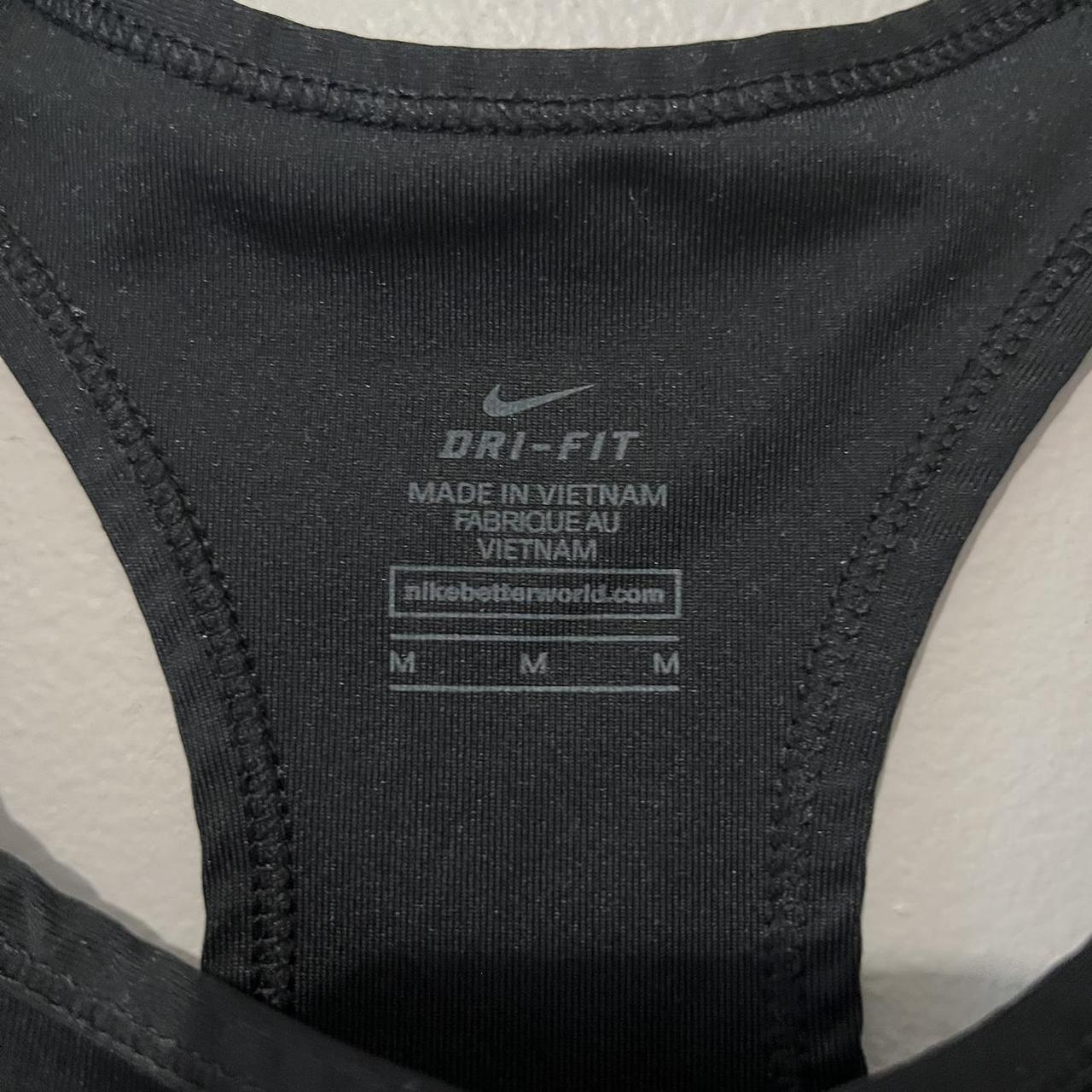DRI-FIT BLACK SPORTS BRA // NIKE size:... - Depop