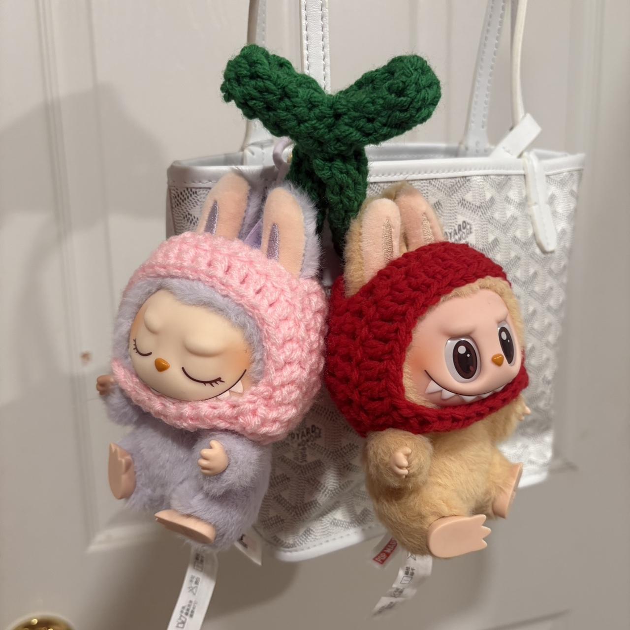 Labubu cherry head wraps inspired by cry baby cherry... | Depop