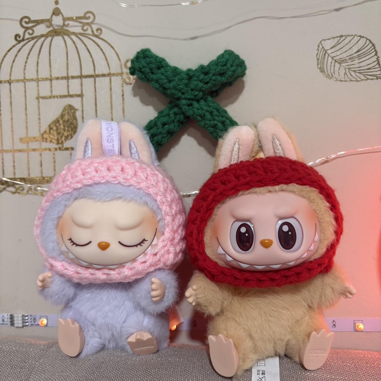 Labubu cherry head wraps inspired by cry baby cherry... | Depop