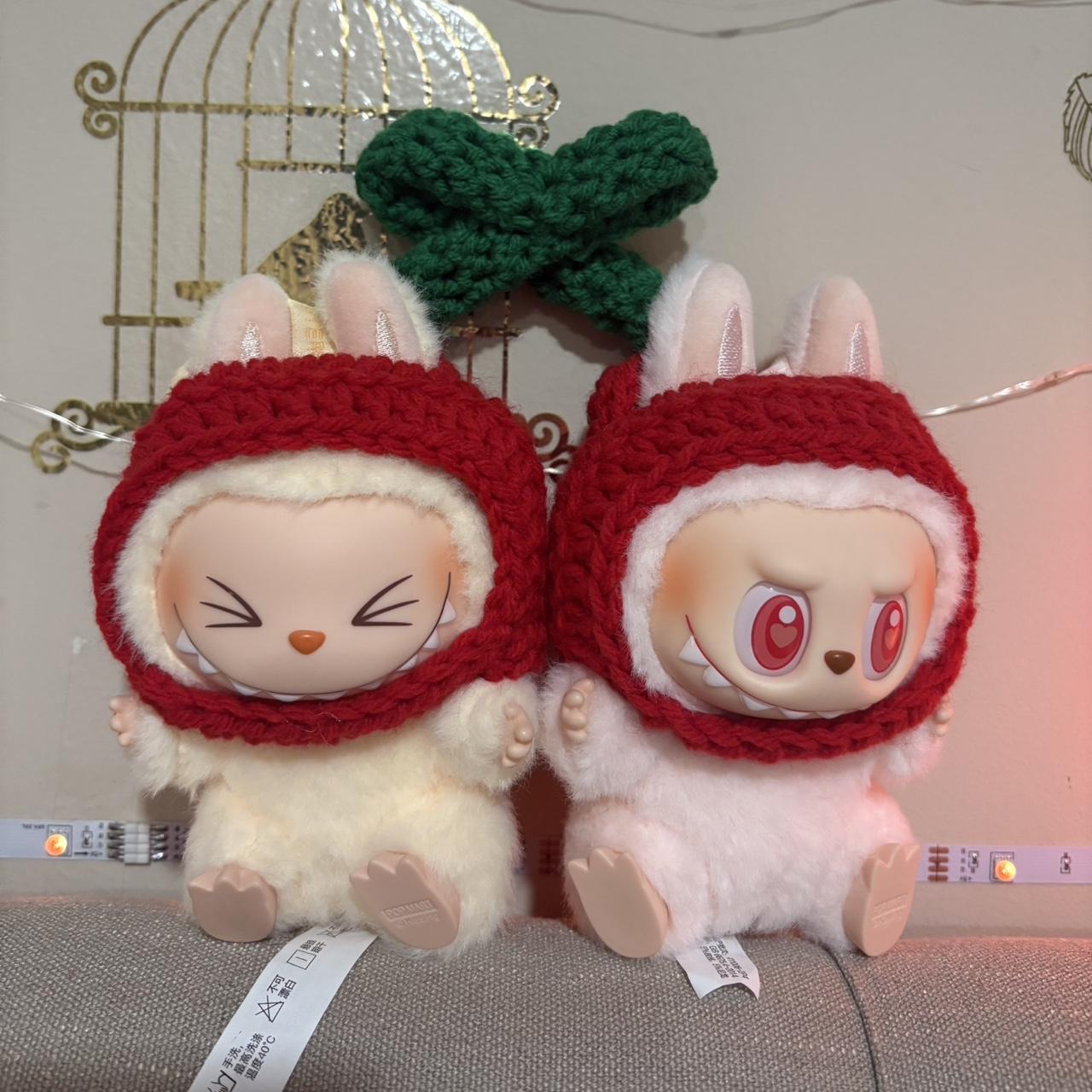 Labubu cherry head wraps inspired by cry baby cherry... | Depop