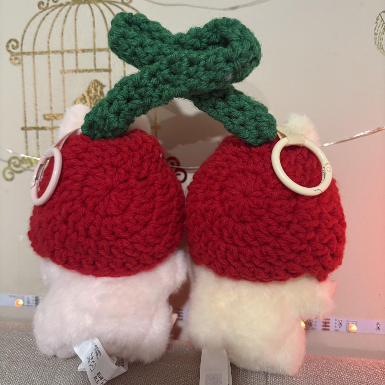 Labubu cherry head wraps inspired by cry baby cherry... | Depop