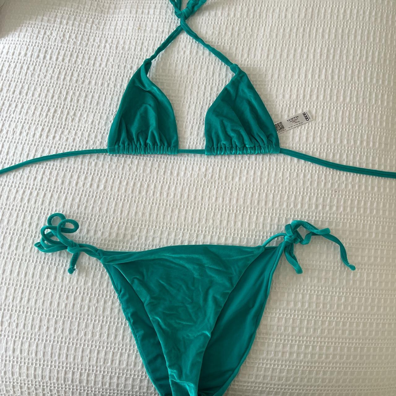 ASOS Women's Blue and Green Bikinis-and-tankini-sets | Depop