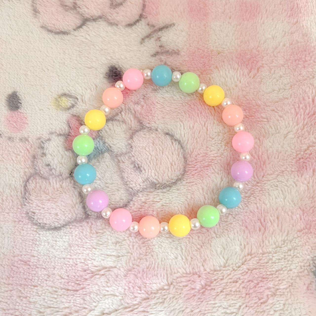 super cute rainbow decora bracelet! perfect to... - Depop