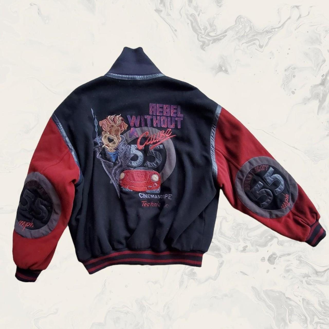 Iceberg Men's Red and Black Jacket | Depop