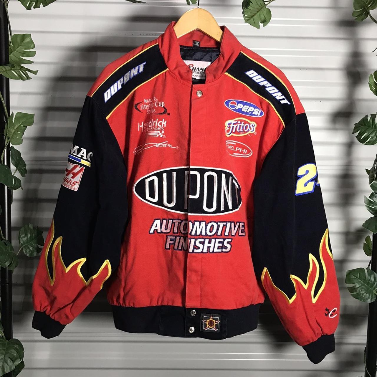 Jeff Gordon Racing Jacket Flames Chase... - Depop