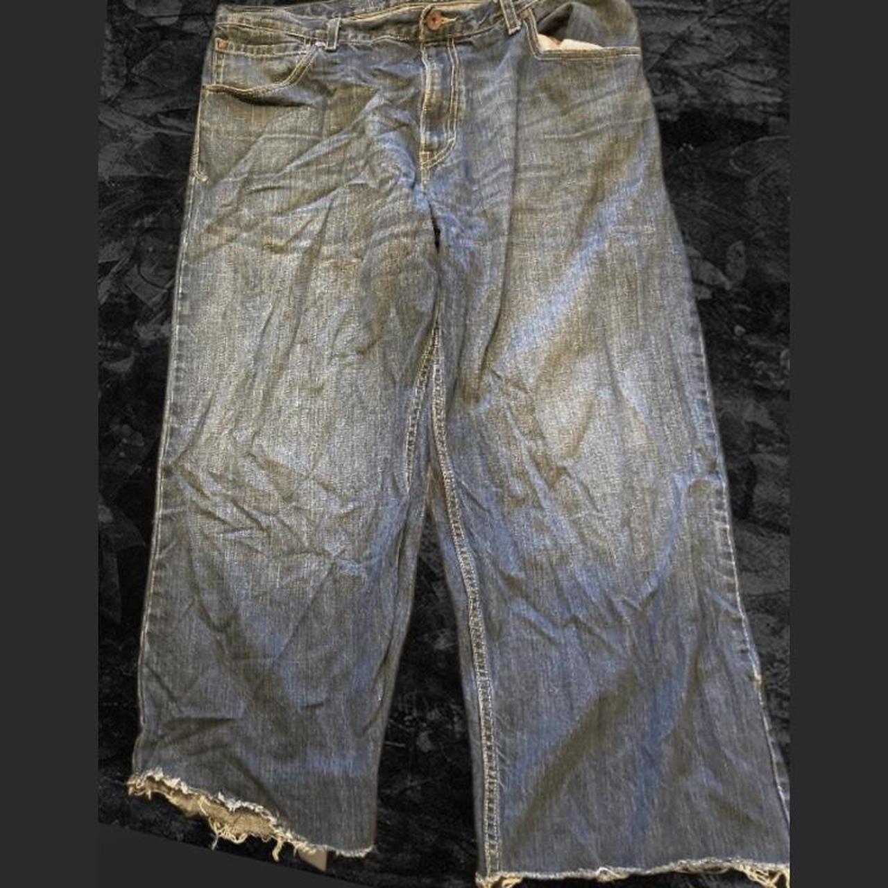 SUPER BAGGY silver tab jeans with sick ass fade ... - Depop