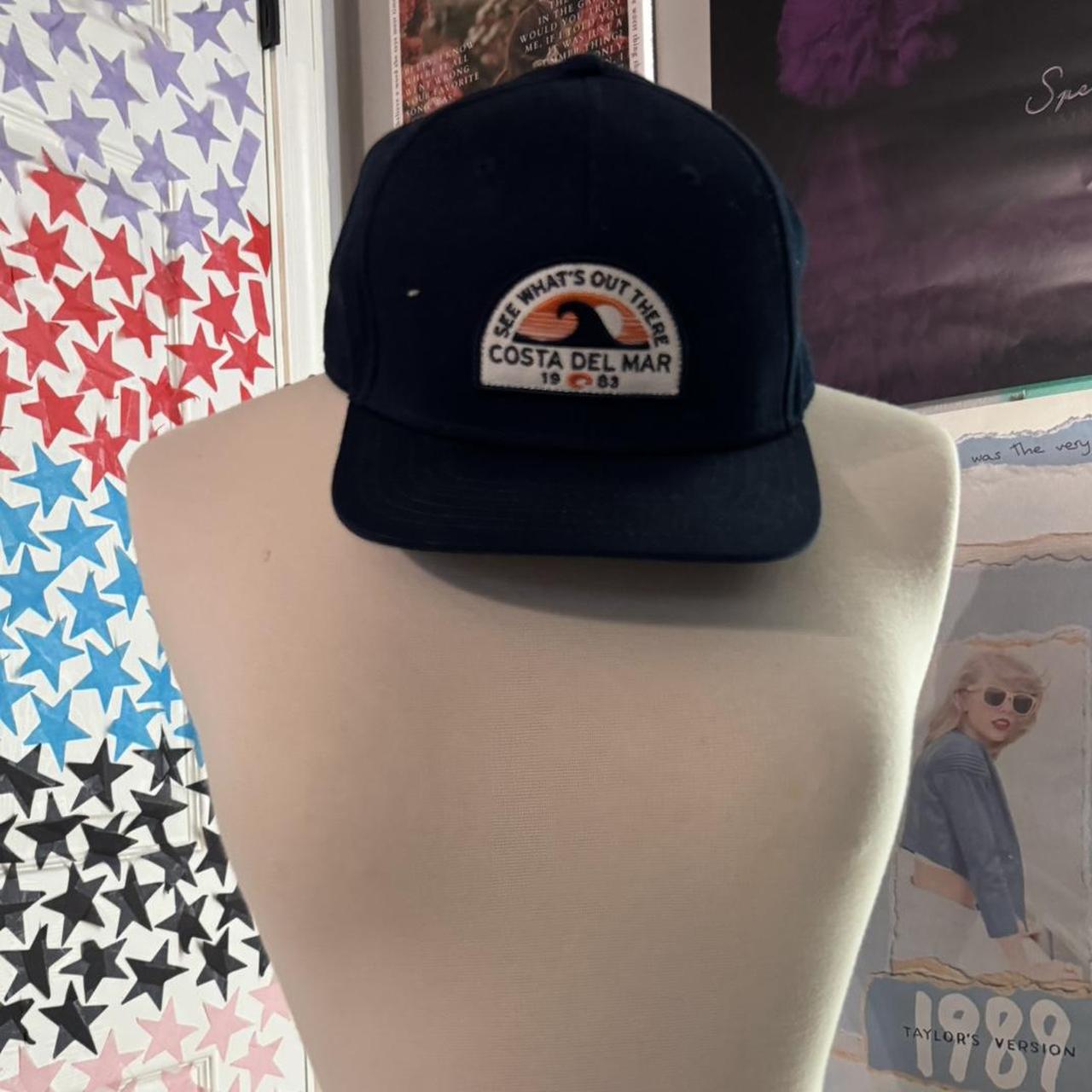navy men’s costa del mar snapback hat #surf #costa... | Depop