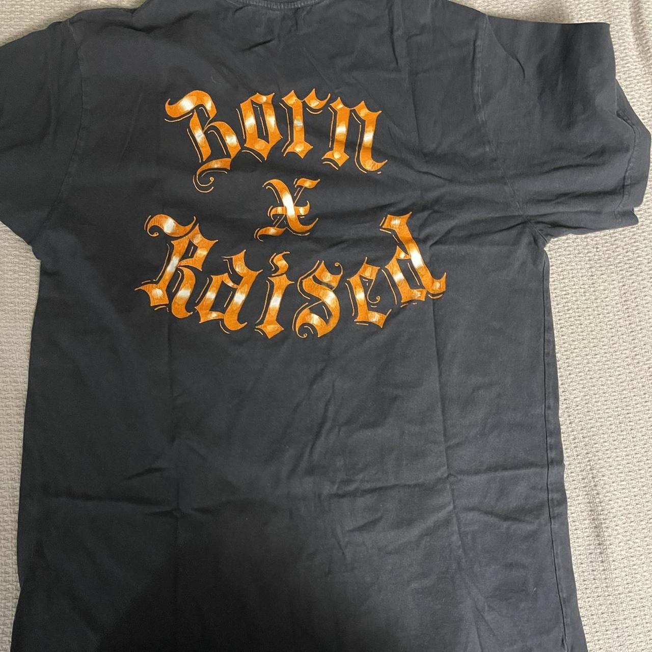 Born and raised T-shirt size small, but fits like a... - Depop