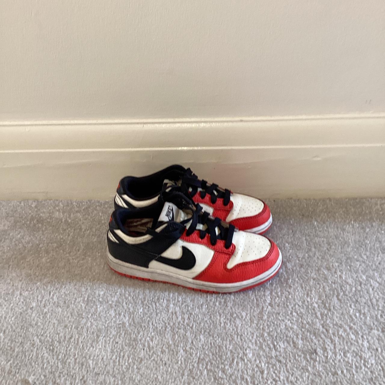 Nike Red and Black Trainers | Depop